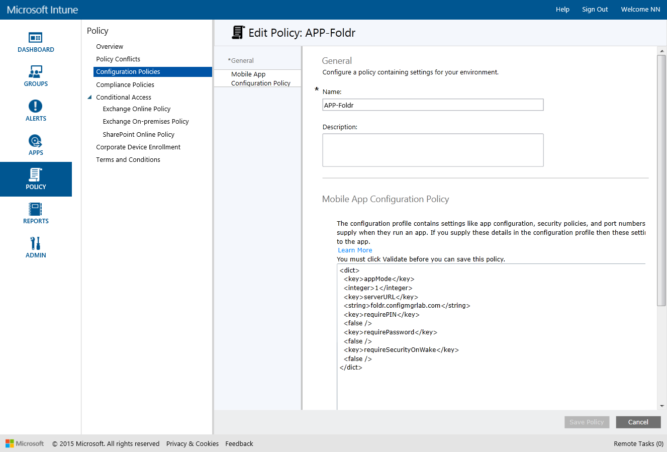 Deploying Foldr settings with Microsoft Intune - Foldr