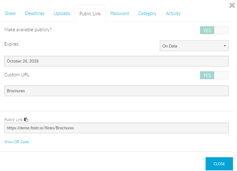 How to Enable Public Links for Users - Foldr