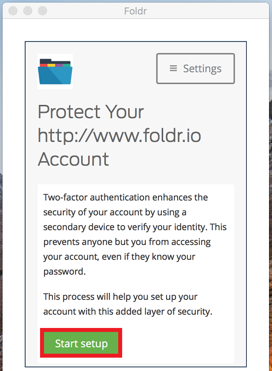 Duo Two Factor Authentication - Foldr