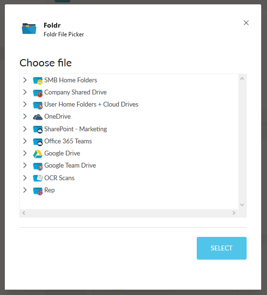 Foldr for Microsoft Teams - File Picker Integration - Foldr