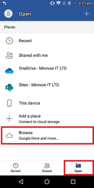 Editing Office documents - Android - Foldr