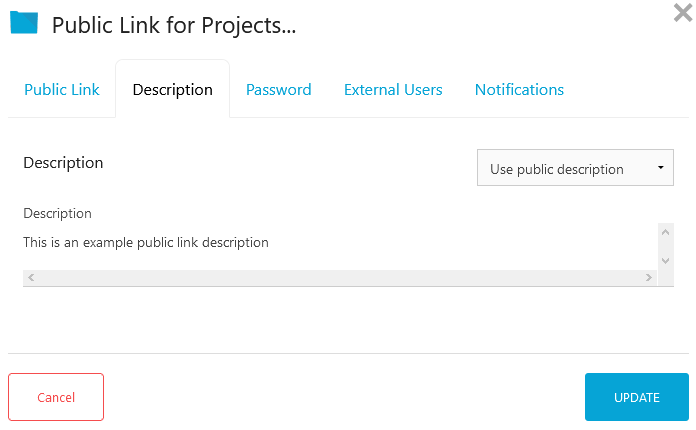 Sharing files or folders with Public Links - Foldr
