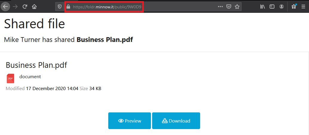Sharing files or folders with Public Links - Foldr