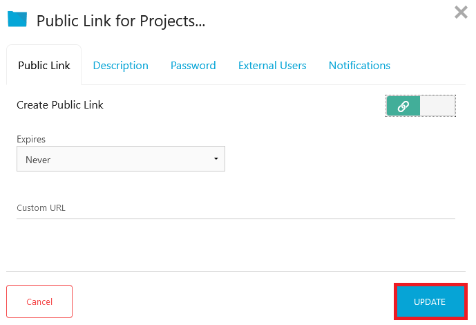 Sharing files or folders with Public Links - Foldr