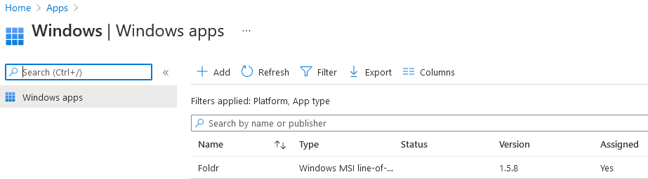 Deploying Foldr for Windows with Microsoft Intune - Foldr