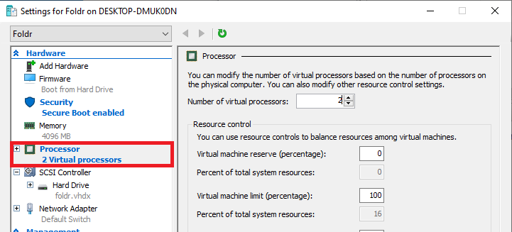 Deploying the Foldr Server on Hyper-V (Gen 2 - UEFI & Secure Boot) - Foldr