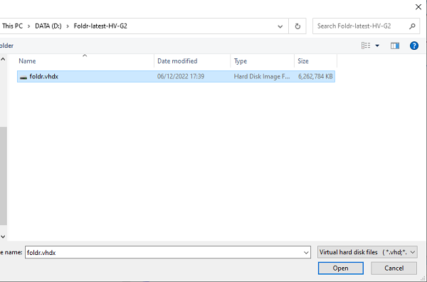 Deploying the Foldr Server on Hyper-V (Gen 2 - UEFI & Secure Boot) - Foldr