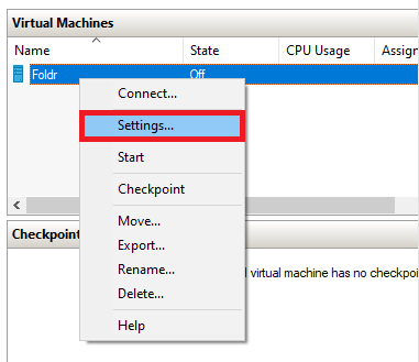 Deploying the Foldr Server on Hyper-V (Gen 2 - UEFI & Secure Boot) - Foldr