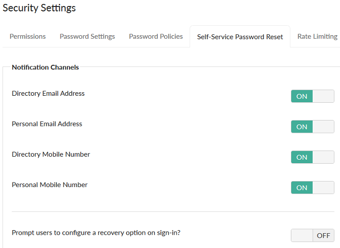 Self-Service Password Reset & Notifications – Technical Setup – Foldr
