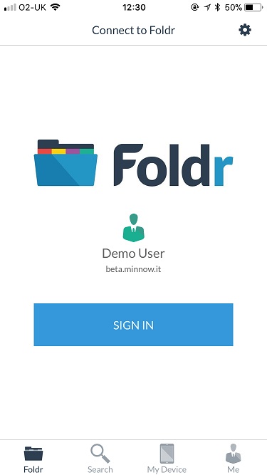 Changing your password (iOS) – Foldr
